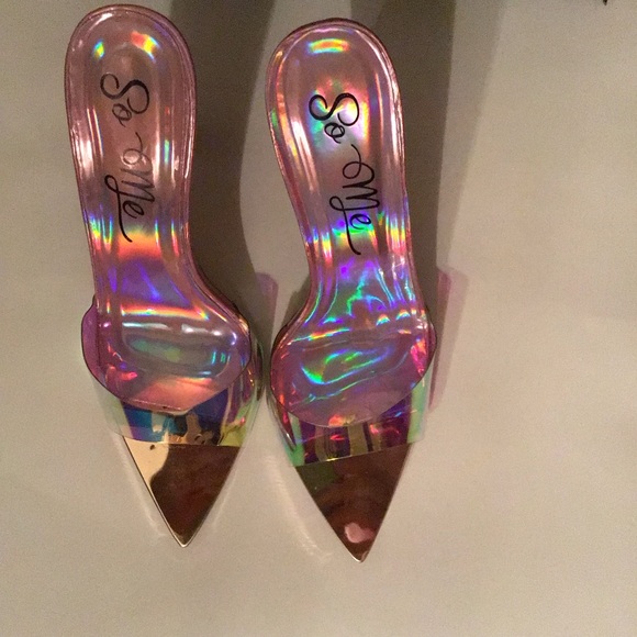 So Me | Shoes | Amazing In Size 9 Heeled Sandals Pointed Toe Jelly In A ...